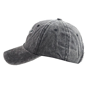 Unisex Skull-Chef Cooking Skull Vintage Jeans Adjustable Embroidered Baseball Cap Cotton Denim Dad Hat (Chef Hat Knives)