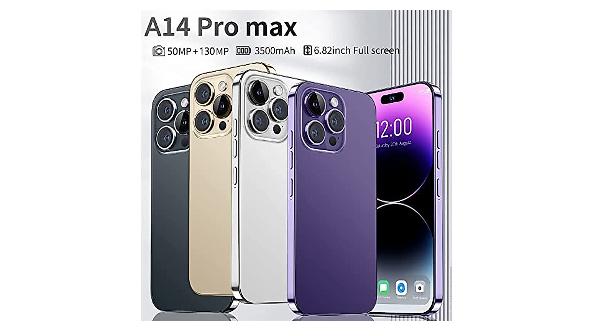 Echoamo A14 Pro MAX Unlocked Smartphone, 6.82-inch HD Screen Phone, 3 ...