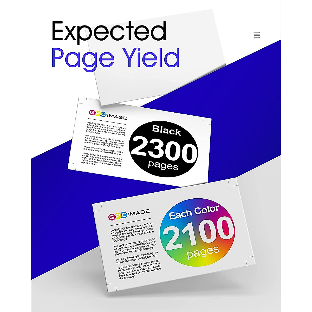 GPC Image Compatible Toner Cartridge Replacement for Canon 055 055H CRG 055 055H to use with Color imageCLASS MF741Cdw MF743Cdw MF745Cdw MF746Cdw LBP664Cdw Printer (Black,Cyan,Magenta,Yellow)