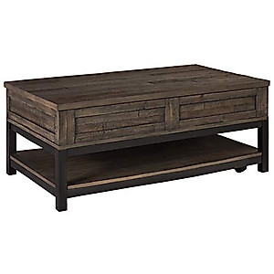 Signature Design by Ashley Johurst Rect Lift Top Cocktail Table, Brown