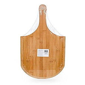 Camco Bamboo Pizza Peel, Charcuterie with Handle - Pizza & Bread Serving or Baking Board | Cutting Board & Serving Tray for Fruit, Vegetables and Cheese - (53000)