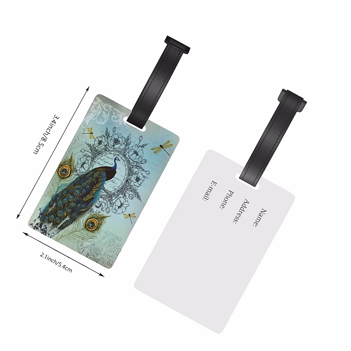 Nmbvcxz Peacocks Luggage Cover Suitcase Covers Washable Travel Luggage Protector Suitcase Cover L (27-30 inch luggage)