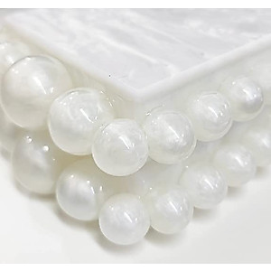 KWRNIAE White Acrylic Evening Clutch Bag for Women Glitter Marble Purse Handbag for Wedding Cocktail Party Prom, White01