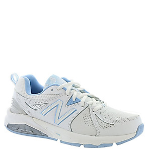 New Balance Women's 857 V2 Cross Trainer, White/Light Blue, 7 XW US