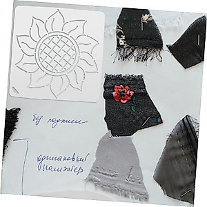 TEHAUX Embroidery Template Embroidery Stencils Multipurpose Tool Embroidery Tools Embroidery Accessories Patchwork Stencil Tailor Craft Tool DIY Clothing Stencil Pp Quilting Sewing Tools