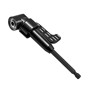 105 Degree Right Angle Drill Adapter, 1/4" Hex Shank Right Angle Drill Attachment for Screwdriver Bits, Drive Socket Adapter