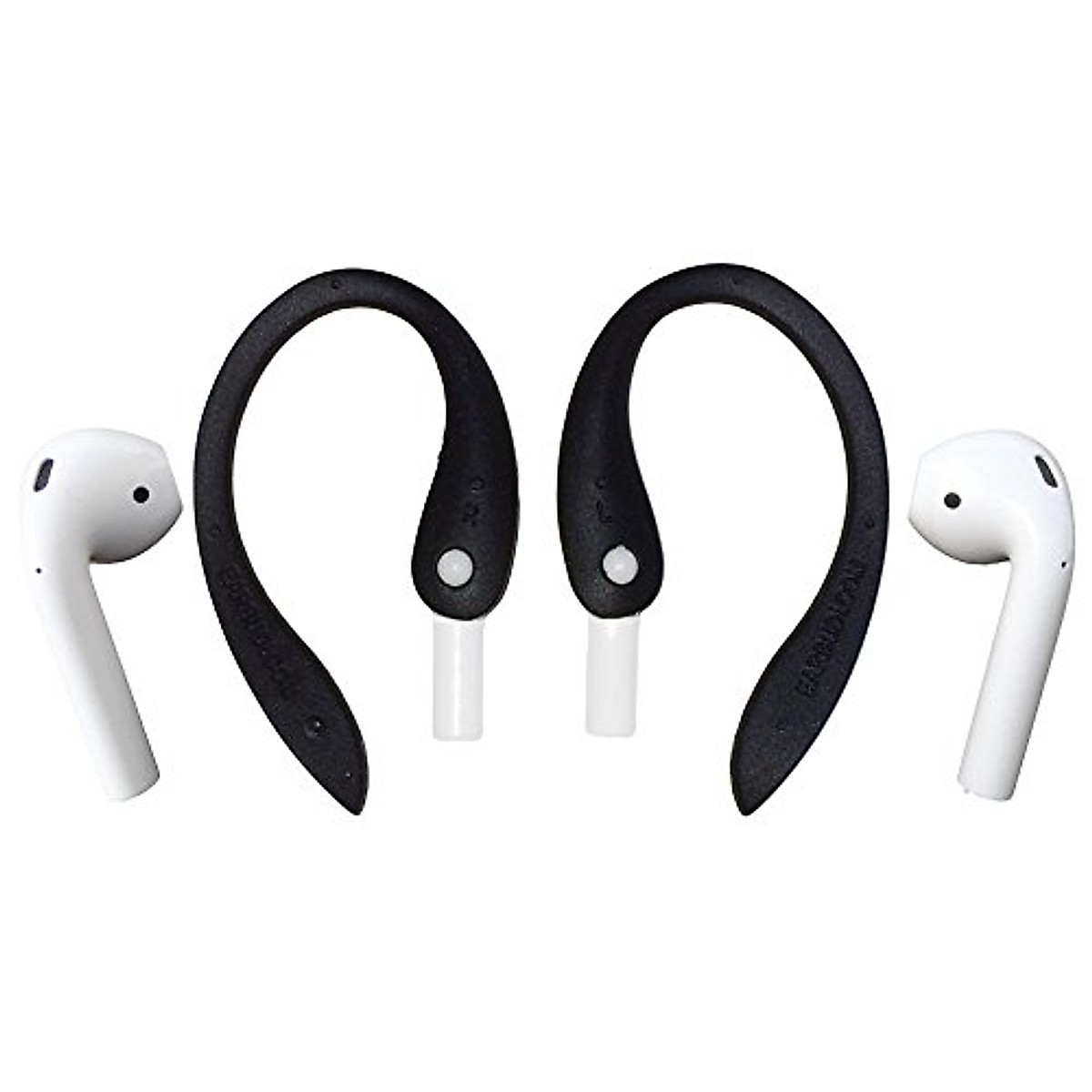 EARBUDi Earhooks Compatible with Your Wireless Apple AirPods | Black