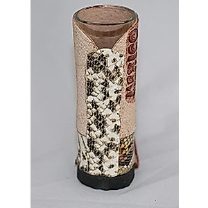 El Mexicanito Mexican Boot Shot Glass / Leather Mini Boot Tequila Shot / Artisan Bota Tribalera para Tequila / cowboy boot Glasses / 1 Tequila Shot (Assorted Colors) (Cowboy)