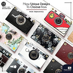 Paper Shoot Camera - 18MP Compact Digital Papershoot Camera Gift for Kid with Four Filters, 10 Sec Video & Timelapse - Includes: 32GB SD Card, 2 Effect Lens & Camera Case - Leather Black