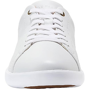 Cole Haan womens Grand Crosscourt Sneaker, Bright White Leather/Optic White, 9 US