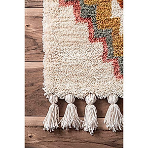 nuLOOM Anna Moroccan Tassel Area Rug, 5' x 8', Multi