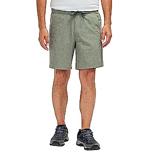 Eddie Bauer Men's Woven Tech Pull On Stretch Training Athletic Shorts, Quick Dry Lightweight Workout Running Shorts with Pockets - Duck Green XL