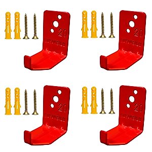 Universal Fire Extinguisher Bracket, Fire Extinguisher Mounts & Brackets up to 40 lbs, Suitable for Big and Small Fire Extinguisher Cabinet, Holder for Dry Chemical and Water Extinguishers (Pack 4).
