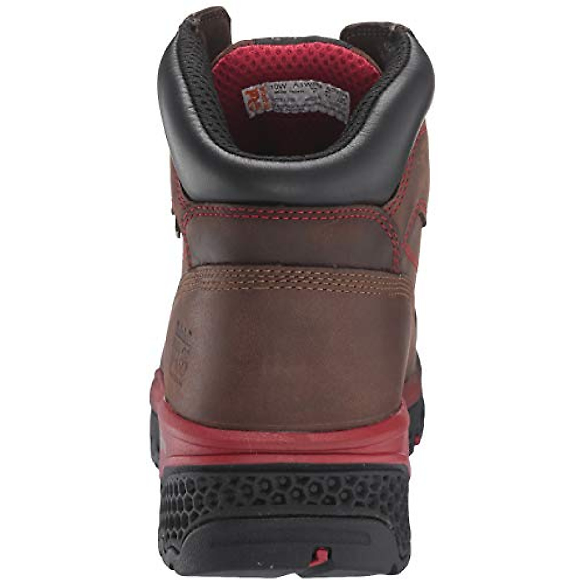 Timberland PRO Men's Bosshog 6 Inch Composite Safety Toe Puncture Resistant Waterproof Industrial Work Boot, Brown/Red, 15 Wide