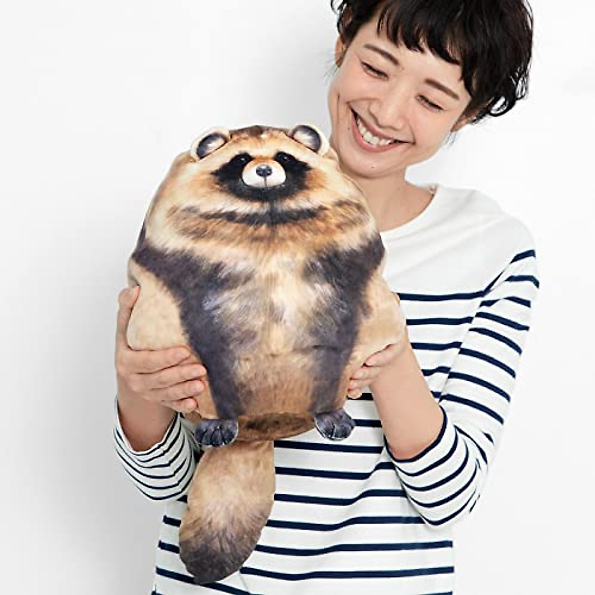 Cute Raccoon Plush Pillow - 12" Soft Stuffed Animal Toy for Kids & Gifts