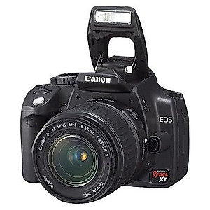 Canon Digital Rebel XT DSLR Camera with EF-S 18-55mm f3.5-5.6 Lens (Black) (OLD MODEL)