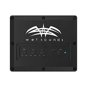 wet sounds | Stealth AS-6 | High Efficiency, 6.5" Active Marine Powered Subwoofer with Built-in 250 Watt Amp | Remote Level Control Included (Black)