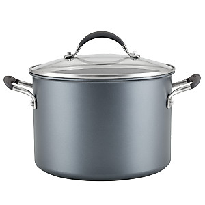 Circulon A1 Series with ScratchDefense Technology Nonstick Induction Stockpot with Lid, 8 Quart, Graphite