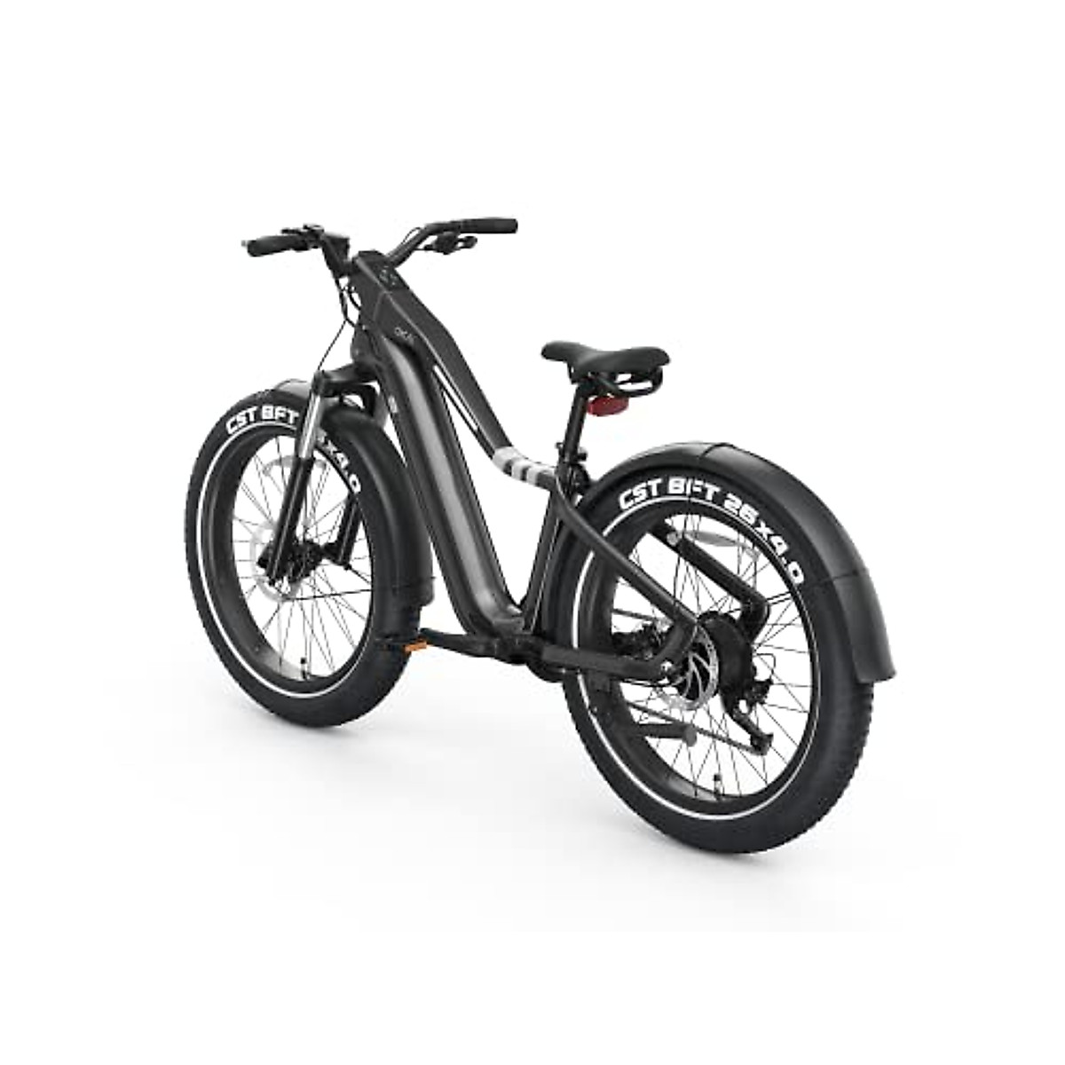 OKAI Ranger 4" Fat Tire E-Bike 330lb Capacity BAFANG Rear Hub Motor 48V 750W Shimano 8-Speed Gears 45 Mile Range Custom LED Light Bar LCD Touchscreen TEKTRO Disc Brakes Black