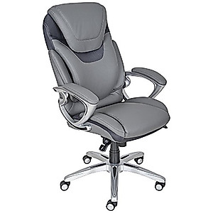 Serta AIR Health and Wellness Executive Office Chair High Back Ergonomic for Lumbar Support Task Swivel & Big & Tall Executive Office Chair High Back All Day Comfort Ergonomic Lumbar Support