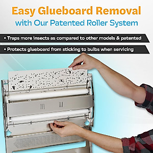 Gardner - iFly - Indoor Wall Mounted UV Fly Light Trap for Capturing Flies, Moths, Mosquitos and Other Flying Bugs