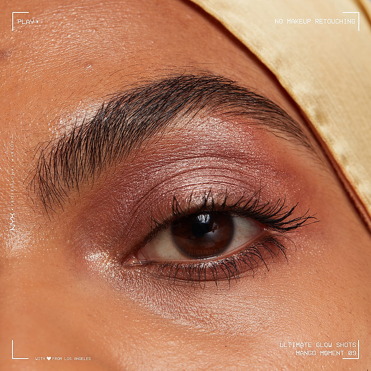 NYX PROFESSIONAL MAKEUP Ultimate Glow Shots, Liquid Eyeshadow, Long-Lasting Shimmer Eye Shadow with Vitamin C - Mango Moment