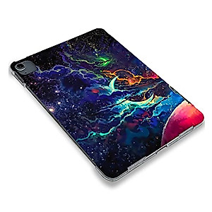 Kawaii Outer Space Galaxy case Compatible with iPad Mini Air Pro 7.9 8.3 9.7 10.2 10.9 11 12.9 inch Pattern Cover New 2022 2021 Trifold Stand 3 4 5 6 7 8 9 Generation 285 (10.2" 7/8/9 gen)