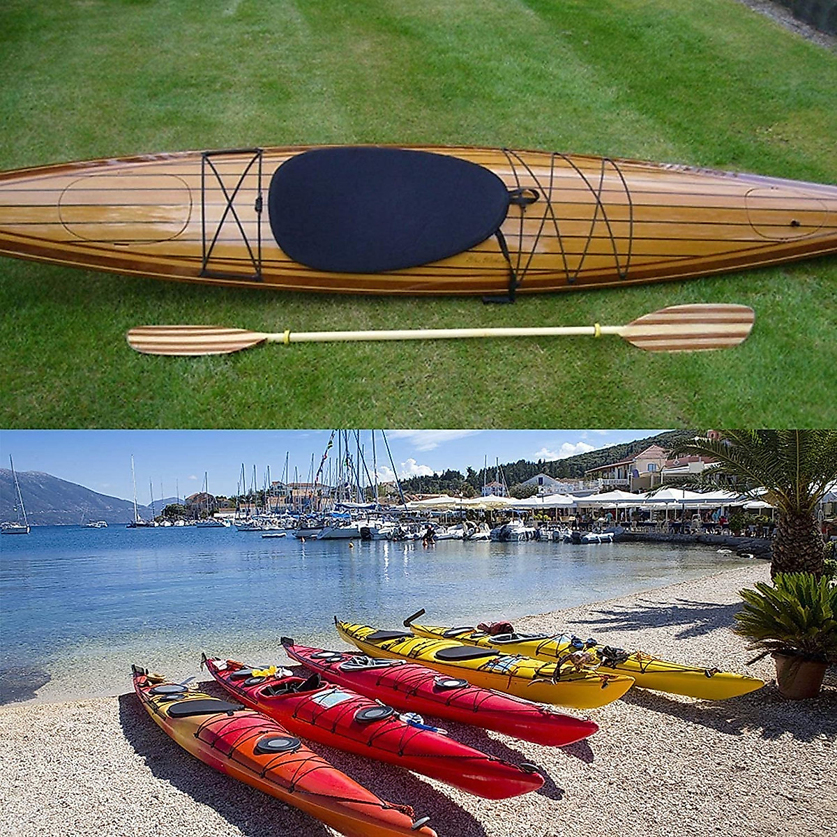 Linkhood Breathable Adjustable UV50+ Blocking Kayak Cockpit Cover Seal Cockpit Protector Ocean Cockpit Cover 51.2" x 25.6"(X-Large)