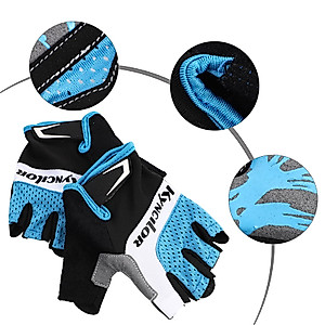 Half-Finger Gloves Cycling Bike Gloves Climbing Gloves Bike Riding Gloves Hiking Gloves Half Finger Gloves Half Biker Gloves Sun Gloves Unisex Gloves Fitness Protection Microfiber