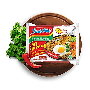 Indomie Mi Goreng Instant Stir Fry Noodles, Halal Certified, Original Flavor, 3 Ounce (Pack of 30)