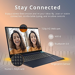 Lenovo IdeaPad 3 15.6" FHD Laptop, AMD Ryzen 7 5825U, 8GB RAM, 256GB NVMe SSD, AMD Radeon Vega 8, Fingerprint Reader, 720p HD Webcam, Wi-Fi 6, HDMI, Win 11, Blue, 32GB USB Card (Renewed)