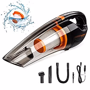 ENGINDOT Car Vacuum Cleaner, 8Kpa High Power Handheld Vacuum, 30 Mins Runtime 12V Cordless Car Vacuum, 2-Way Powered, Accessories Kit for Car Interior and Home Cleaning
