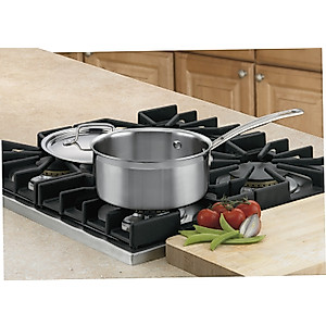 Cuisinart MultiClad Pro Stainless Steel 2-Quart Saucepan with Cover & MultiClad Pro Stainless Steel 1-1/2-Quart Saucepan with Cover