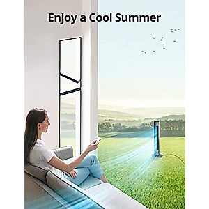 Mirdred Quiet Cooling Fan 3 Modes,Speed Settings, 12H Timer, LED Display with Auto Off,Black Portable Floor Bladeless Fan for Bedroom Living Rooms Office