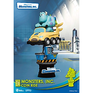 Beast Kingdom Coin Ride: Monsters Inc. DS-037 D-Stage Statue, Multicolor, 6 inches