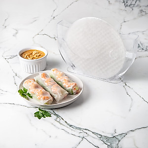 Dkarmin Rice Paper Water Bowl, Spring Roll Water Bowl, Vietnamese Spring Roll Wrapper, Water Bowl for soaking Rice Paper to make Spring Rolls, Banh trang holder
