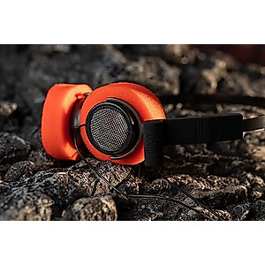 Star Headphones Handmade Hi-Fi Stereo Headset Orange Ear Pad Steel Mesh Cosplay with 3.5mm Jack
