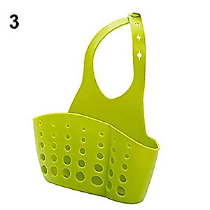 Pinicecore Kitchen Sink Sponge Holder Sink Holder Sponge Drain Rack 2 Bags Holes Tap Hanging Strainer Organizer for Brush Sponge Bathroom Holder Kitchen Holder Green