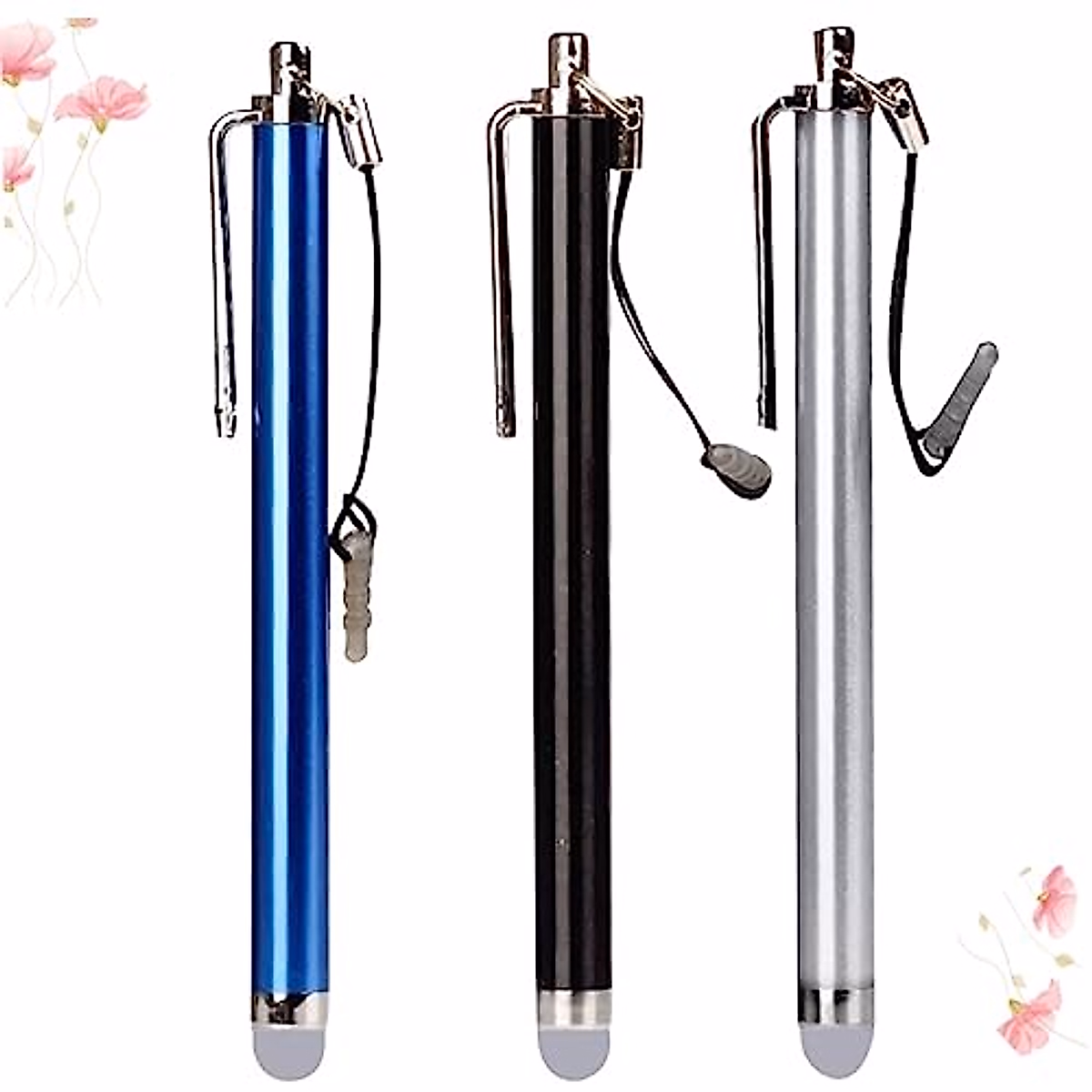 Stylus Pens 3pcs Tablet Stylus Conductive Cloth Pen Tablet Stylus Pen Stylus Pen Capacitor Capacitive Pen Number Pencil Capacitor Pen Cloth Head Stylus Pen