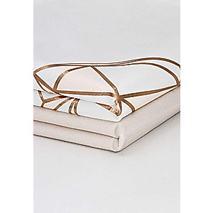 SUMGAR Throw Pillow Covers Pink Love Rose Gold White Pillowcase Teen Girls Geometric Cushion Case for Sofa Couch Bed Living Room Bedroom Office Set of 2, to Mom,18 x 18 inch