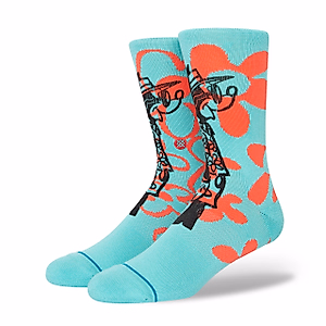 Stance Surf Check By Russ Crew Socks (Large, Blue)