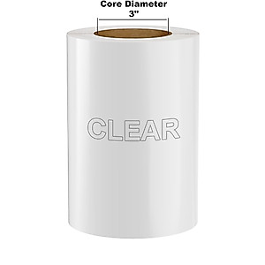 Premium Vinyl Label Tape for DuraLabel 9000 / Kodiak, LabelTac 9, VnM 8, SafetyPro 9G and Viscom ProMax 9, Clear, 8" x 150'