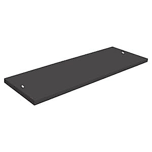 ADDOK 1-Piece Metal Laminate Shelving Suitable for 60-Gallon Storage Shed Cabinet,33" D x 10" W x 0.6" H (Black)