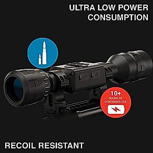 X-Sight LTV Ultra Light Day/Night Hunting Scope w/QHD+Sensor, Video Record, 10hrs+ Battery Power (3-9x)
