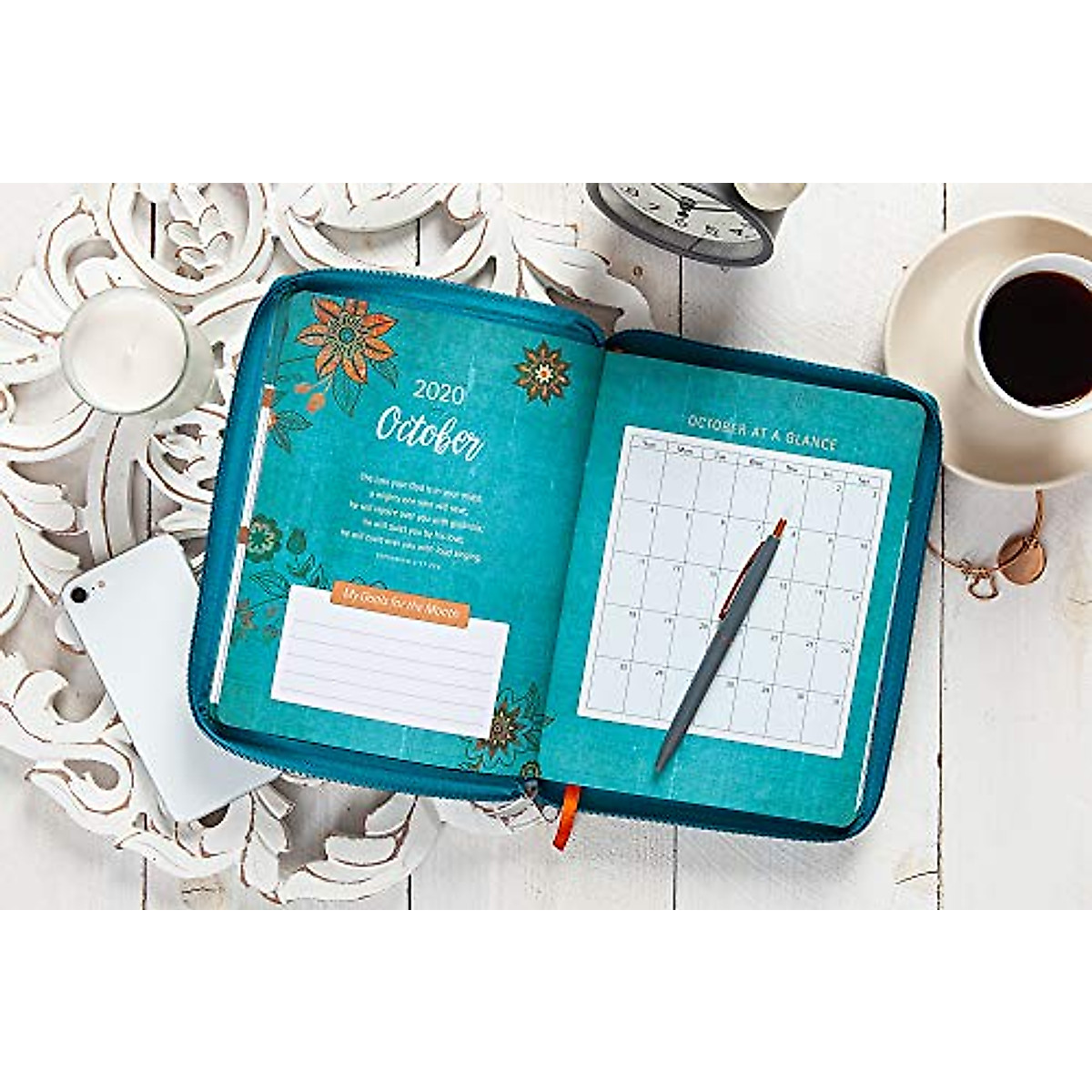 Amazing Grace 2021 Leather Ziparound Planner: 18 Month Ziparound Planner