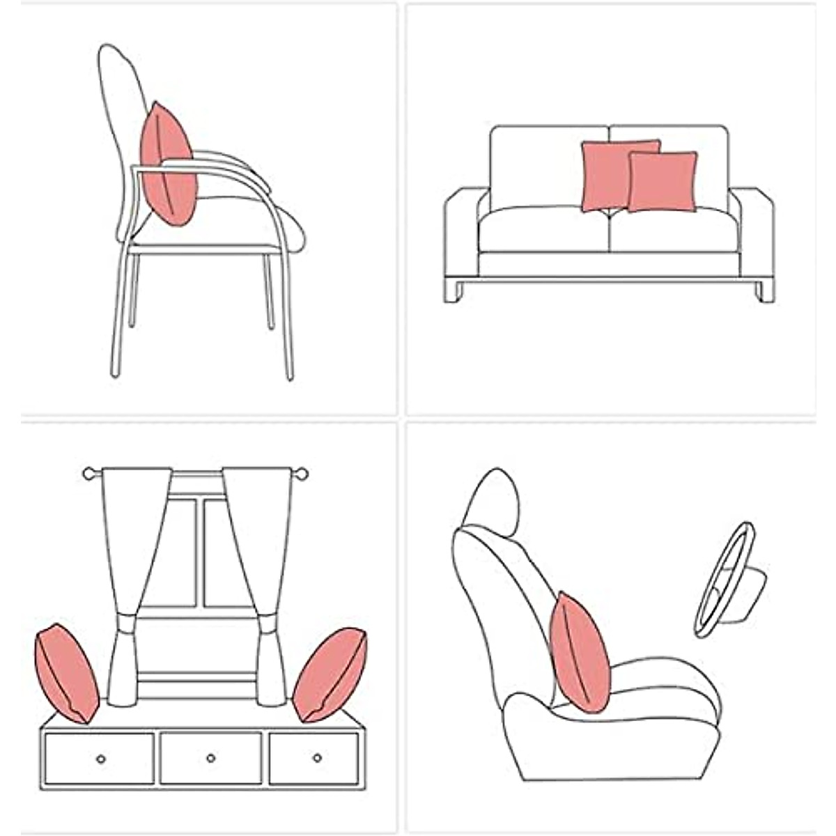 YILANLAN Fun Leaf Pillow Plush Floor Pillow Simulation Office Cushion Chair Sofa car Pillow Simple Room Decoration Pillow (50cm*50cm, Green)