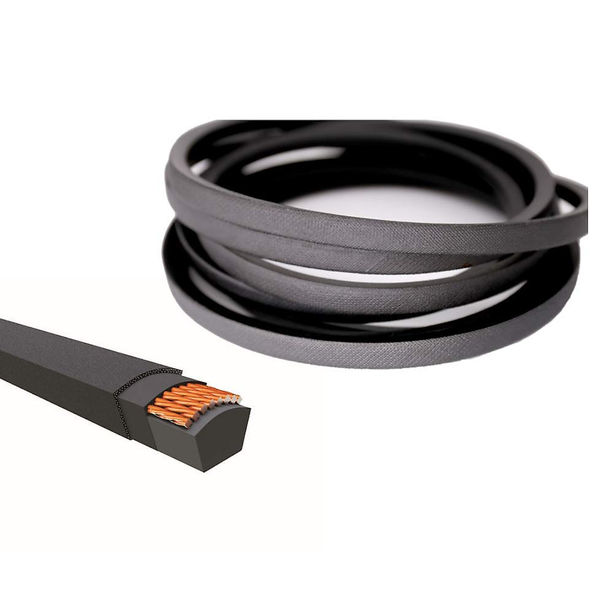 QIJIA Lawn Mower Drive Belt 3/8" x 32 1/2" for Toro 117-1018 20330 20331 20350 20351 20377 20339 20371 20378