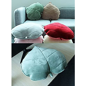 Teieas Elero 3D Leaf Shaped Throw Pillows Plant Pillow Novelty Plush Cushion Backrest Pillow Home Decoration for Car, Bedroom, Sofa, Couch, Living Room