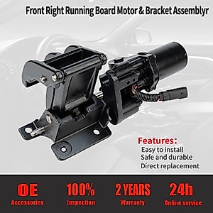 Front Right Passenger Side Power Running Board Motor & Bracket Assembly Compatible with 2015 2016 2017 2018 2019 2020 Ford F150 Replaces FL3Z16A506B FL3Z-16A506-B