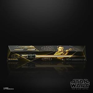 STAR WARS The Black Series Rey Skywalker Force FX Elite Lightsaber with Advanced LEDs and Sound Effects, Adult Collectible Roleplay Item,F2014
